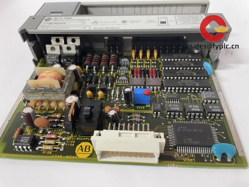 A-B 1746-NO4V/A (often shown as 1746-NO4VA) – 4‑channel analog voltage ...
